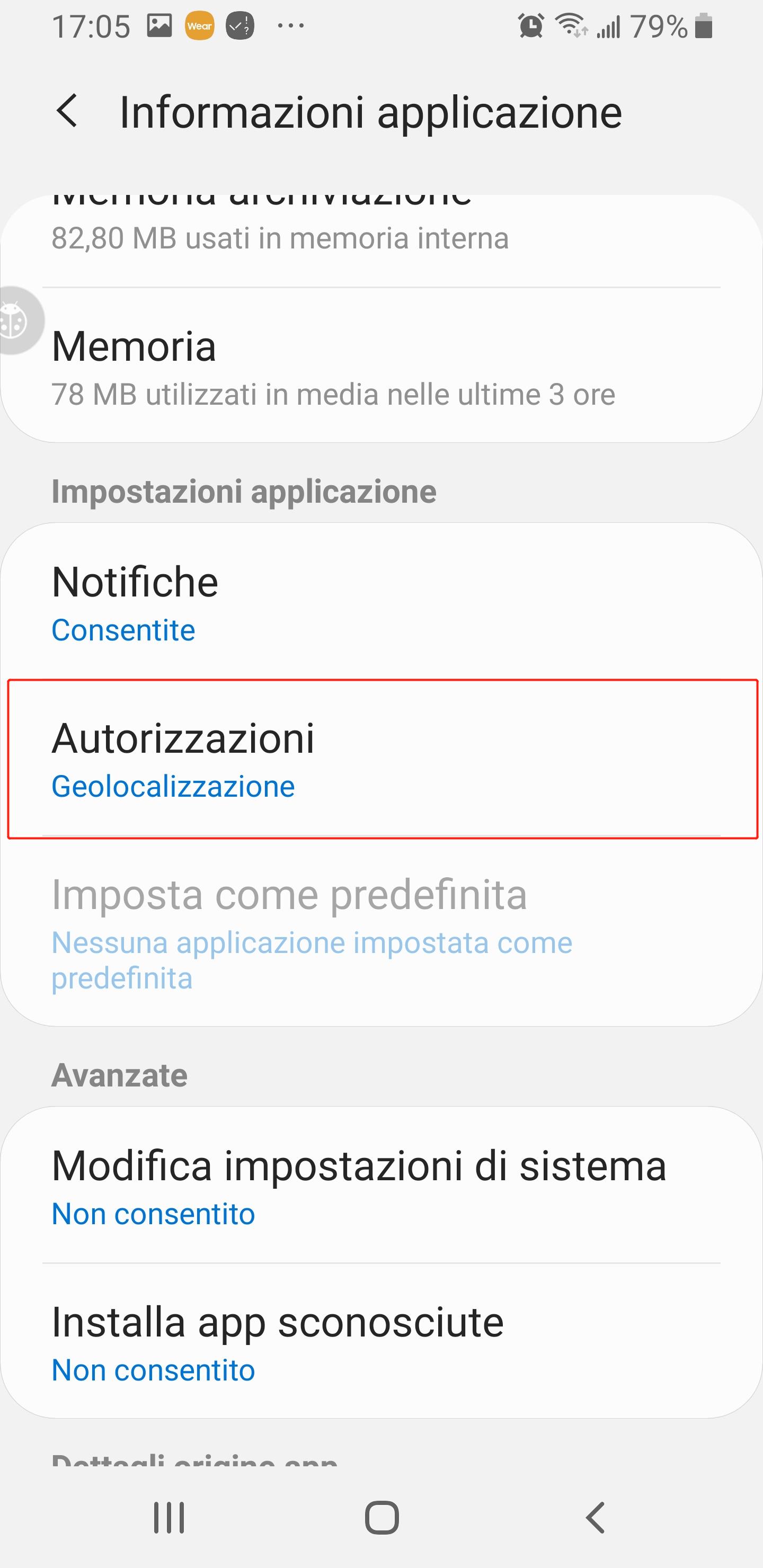 Come collegare l’APP nel sistema Android?